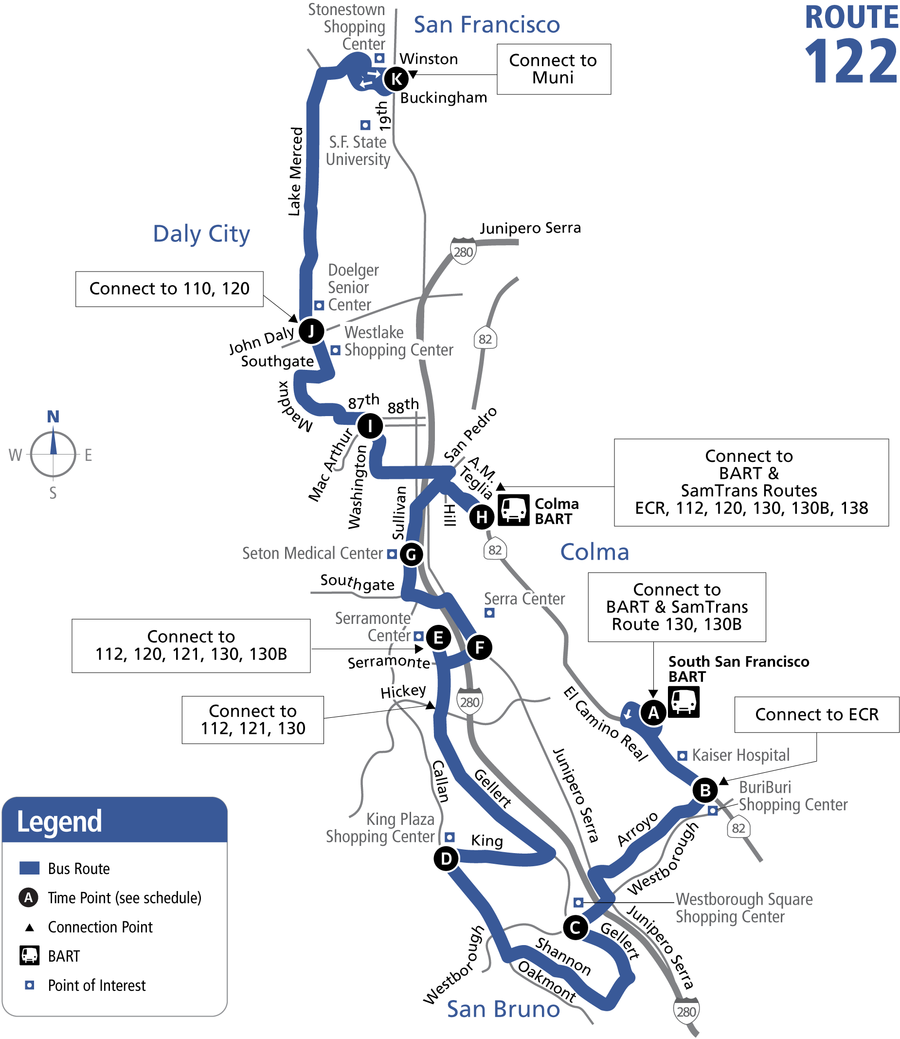 Route 122 SamTrans Route 122 SamTrans