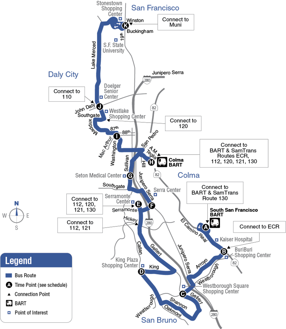 Route 122 SamTrans Route 122 SamTrans